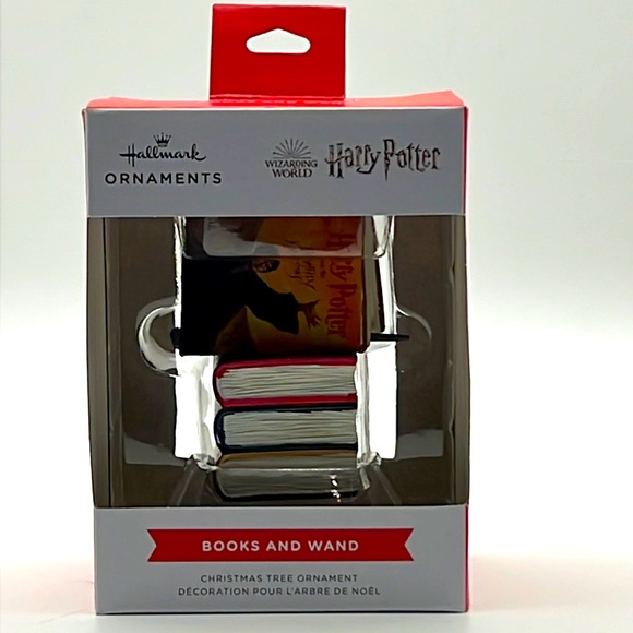 Hallmark | Holiday | Hallmark Red Box Harry Potter Books And Wand ...